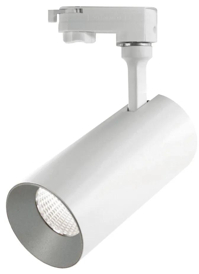 Indeluz 836B-L3121B-01 stropní bodové LED svítidlo pro lištový systém Hidra J R, bílé, 18W, 3000K, ø7,5cm