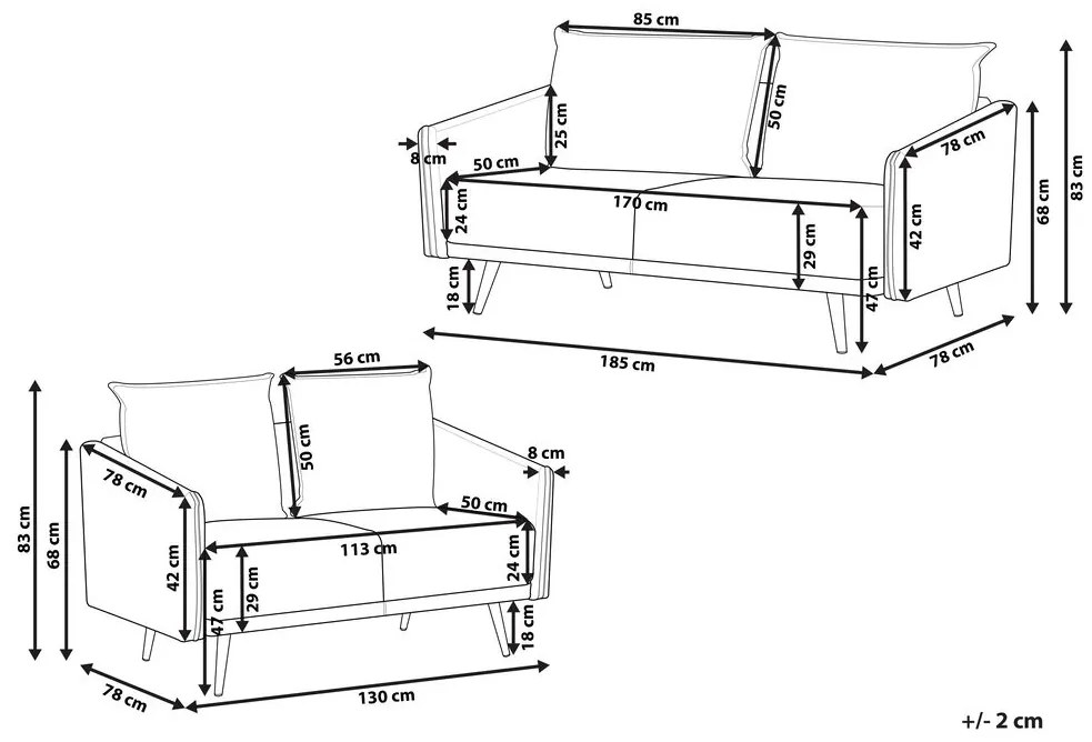 Sametová sedací souprava smaragdová MAURA Beliani