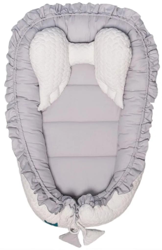 Luxusní hnízdečko pro miminko Belisima Králíček bílo-šedé
