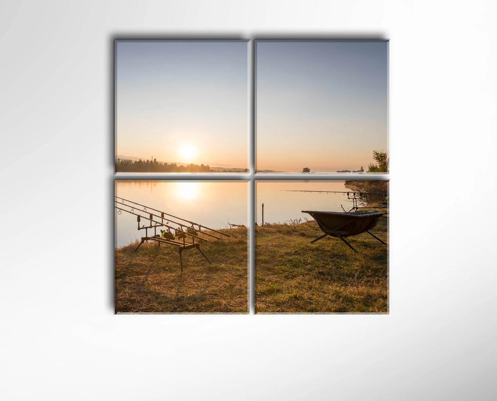 Malvis ® Obraz Pruty na břehu ROZMĚR (šířka x výška): čtyřdílný čtverec 80x80 cm