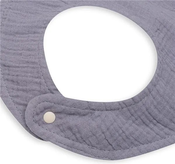 Mušelínový dětský bryndák New Baby grey