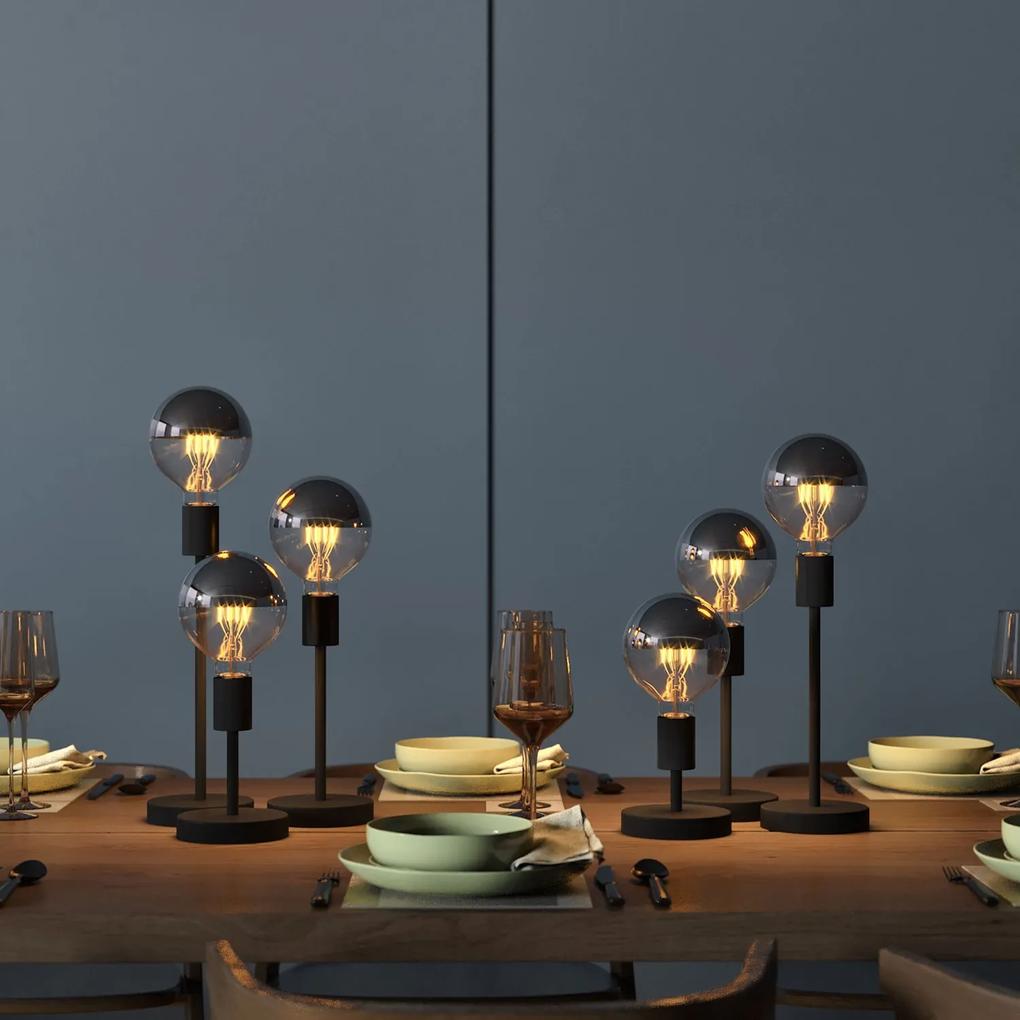 creative cables Kovová stolní lampa Alzaluce Velikost: 30 cm, Barva: Matný chrom