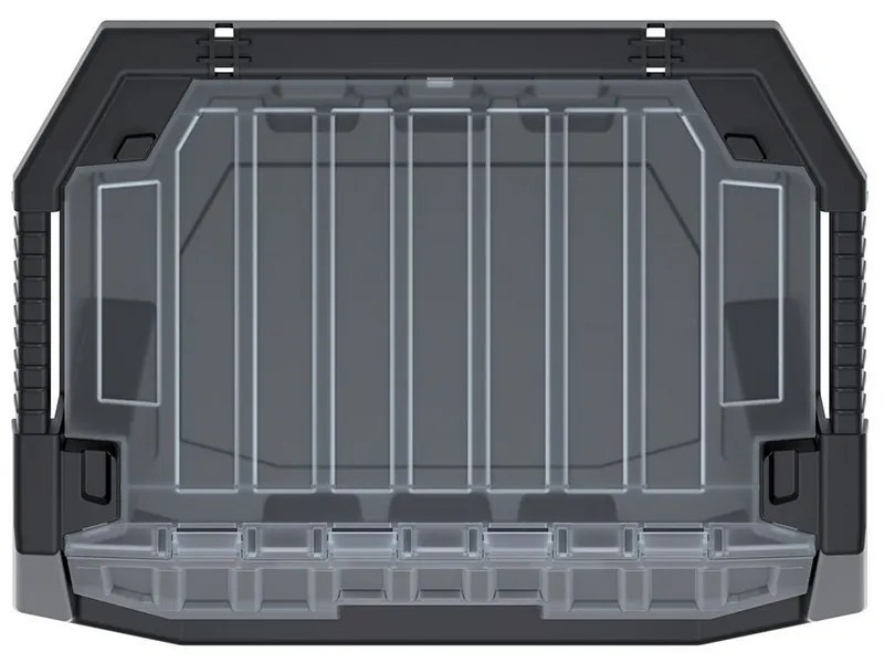 Úložný box uzavíratelný 39,6 × 29 × 28 cm, černá