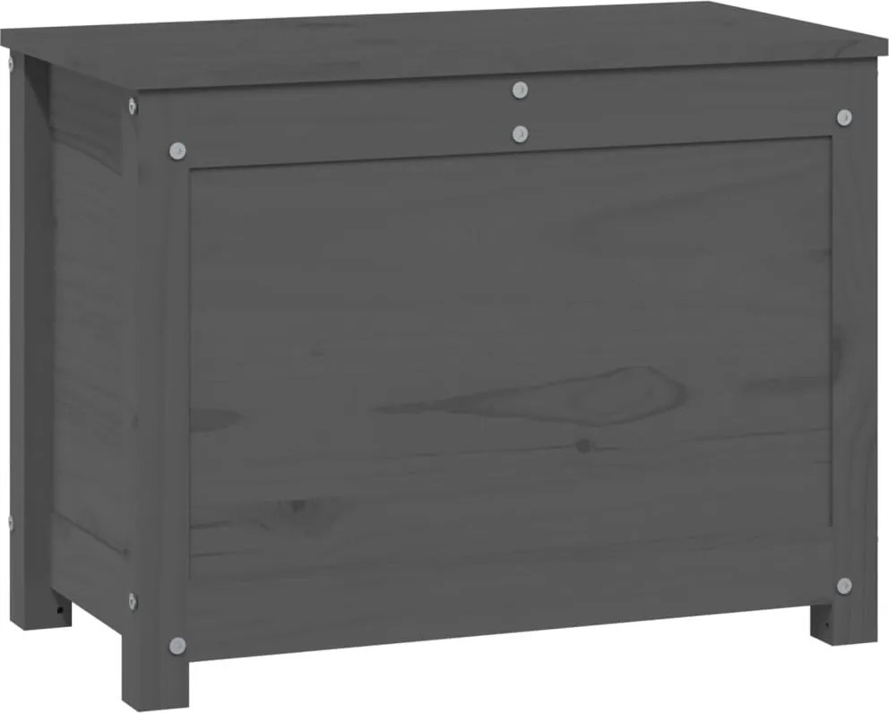 vidaXL Úložný box 60x32x45,5 cm masivní borové dřevo [823546] Barva: Černá