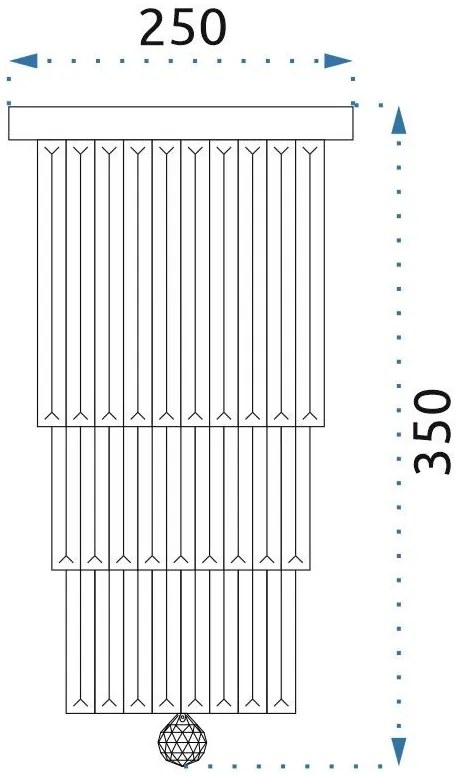 Toolight - Stropní svítidlo 3xG9 25W APP787-3C, chromová, OSW-05038