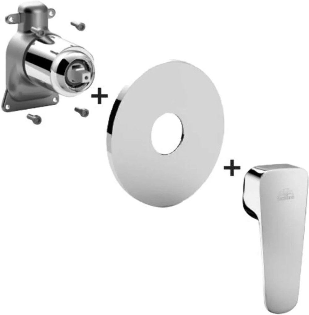 Paffoni Sly - Baterie pod omítku pro 1 spotřebič, chrom SYBOX010CR