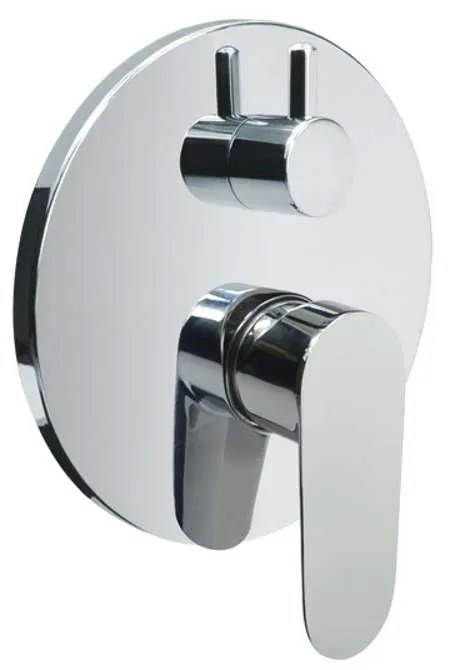 Mereo Mada sprchová podomítková baterie s přepínačem Mbox kulatý kryt mosaz chrom CBQ60106MA