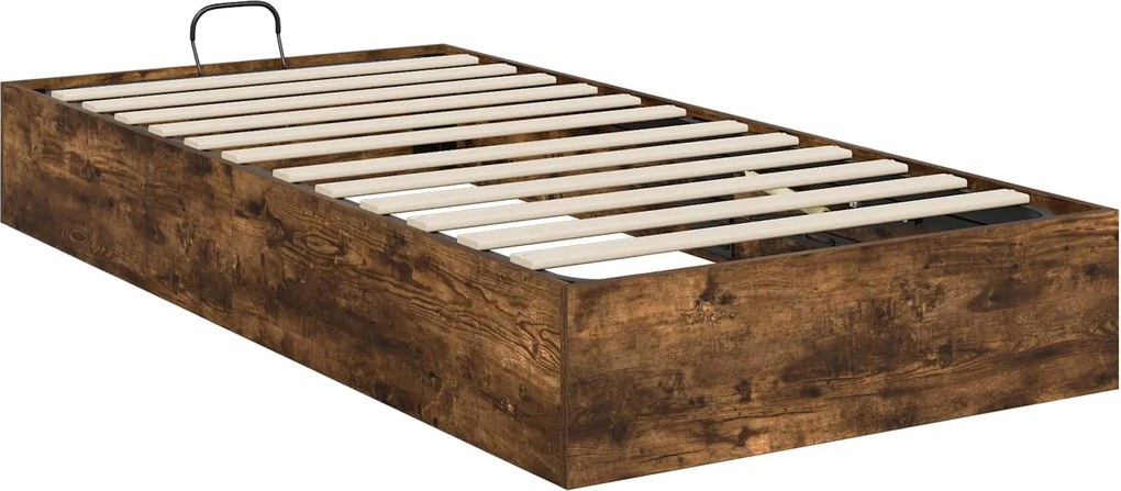 Ottoman postel Uzený Dub 193 x 90 x 25 cm Dřevěný materiál 3409297