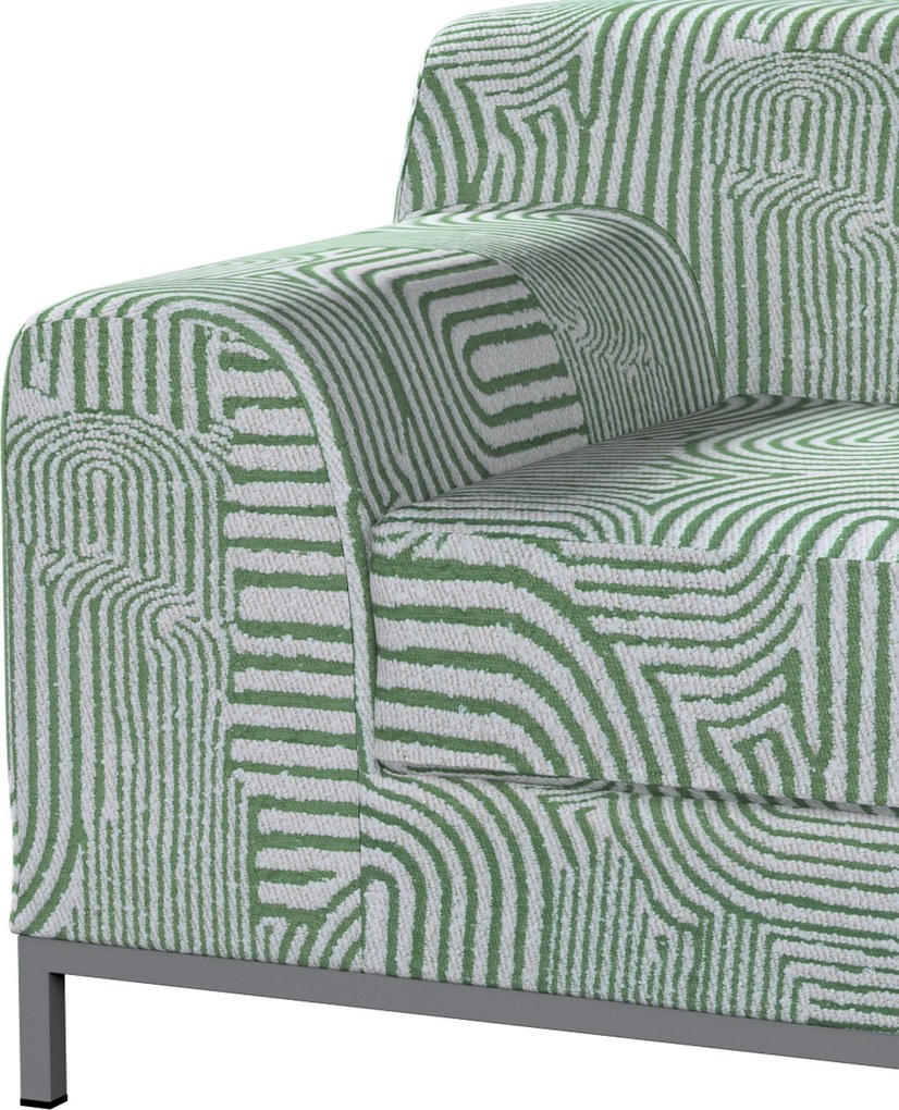 Potah na pohovku IKEA , levé provedení Kramfors 2-místná barva zelená látka pletený vzor, vzorované