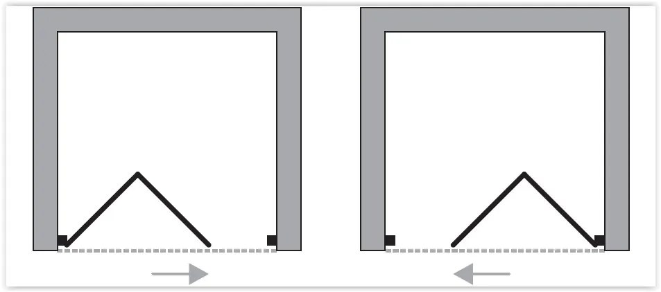 FORTE Sprchová zástěna DOMINO BARVA rámu - Bílá, Rozměr A - 105 cm, Rozměr C - 185 cm, Směr zavírání - Univerzální Levé / Pravé, Výplň - Polystyrol 2,2 mm (acrilico) BSDOM11P
