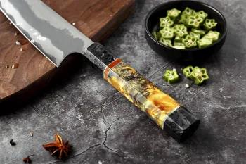 Kuchyňský Kiritsuke nůž Gyuto 8" XITUO 7 vrstev kompozitní oceli