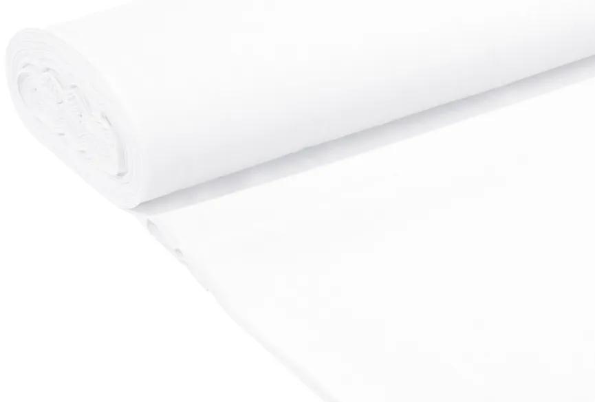 Biante Dekorační oválný ubrus Rongo RG-045 Bílý 140x160 cm
