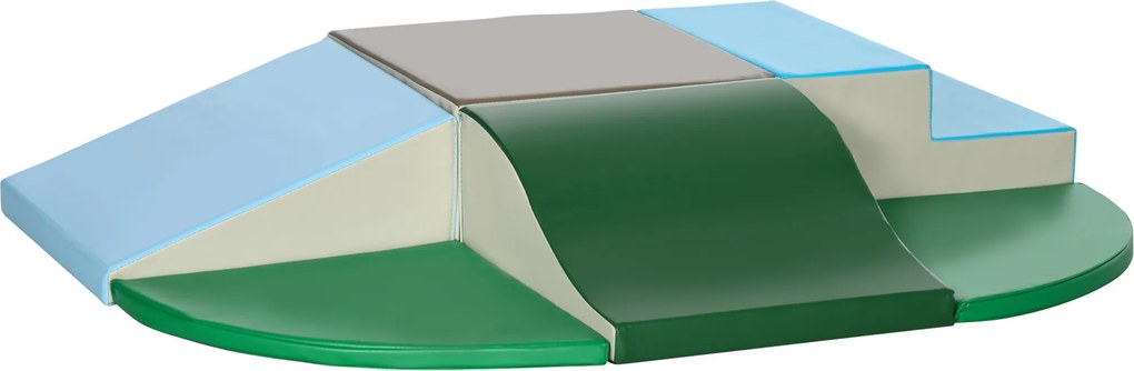HOMCOM Set 6 Pěnových Bloků pro Děti – Velké Stavební Bloky pro Hraní a Učení - Multicolor
