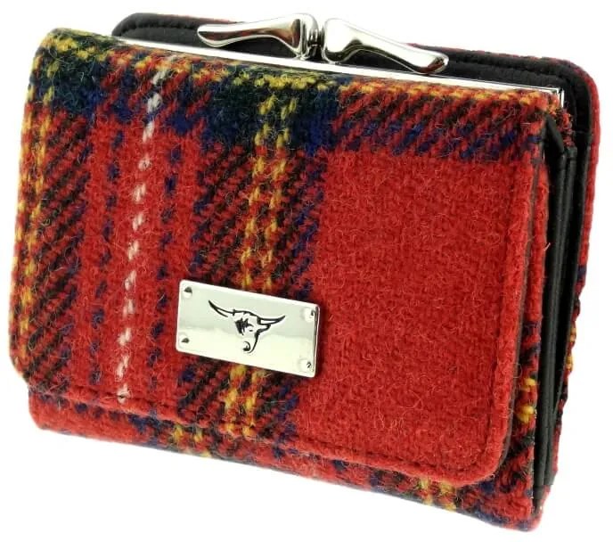 Peněženka Unst Harris Tweed - Royal Stewart