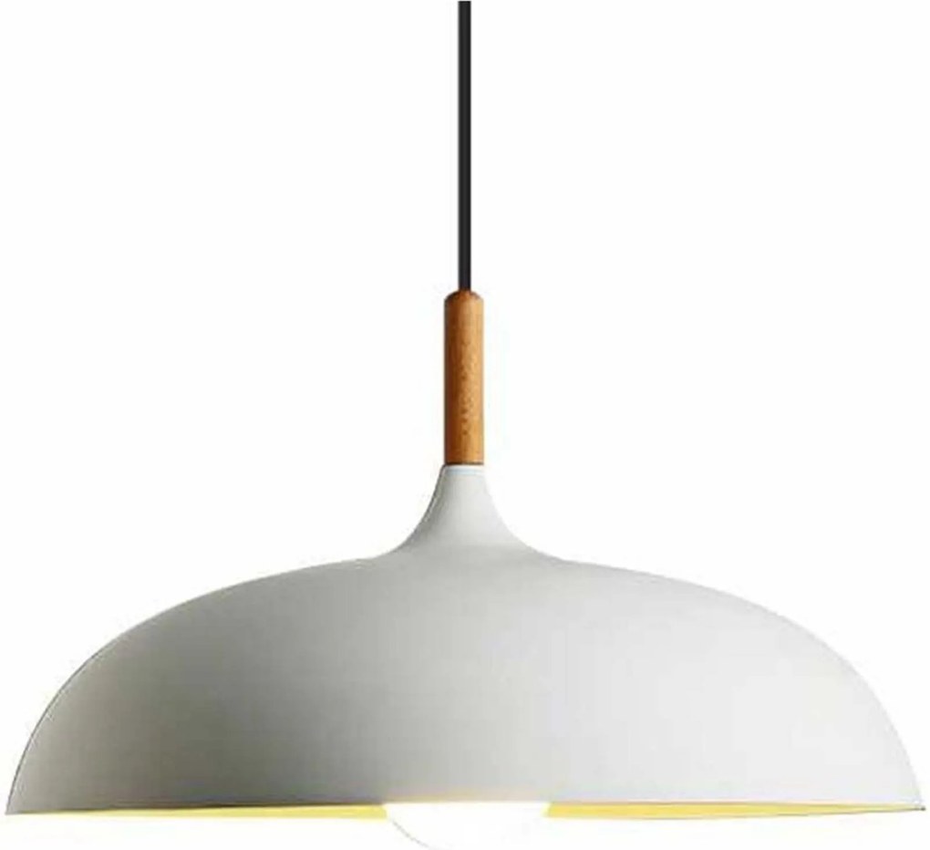 Závěsná lampa Saucer bílá