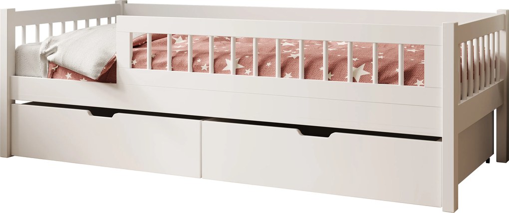 ADRK Furniture Dětská postel Flora s matrací CH-FLO-W-200-M