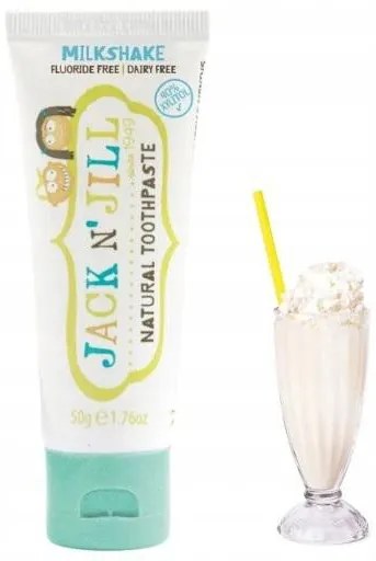 Jack N´ Jill Přírodní zubní pasta s příchutí 50 g Mléčný koktejl
