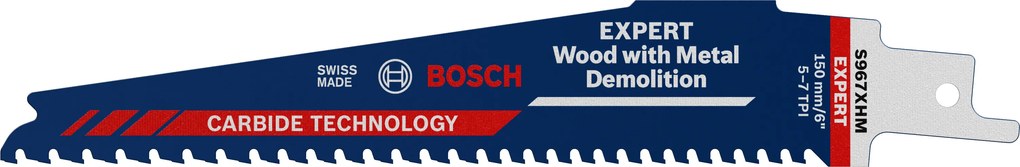 BOSCH Pilový list do pily ocasky EXPERT Wood with Metal Demolition S967XHM