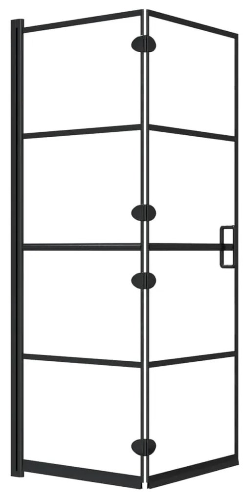 Skládací sprchový kout ESG 100 x 140 cm černý,  150744