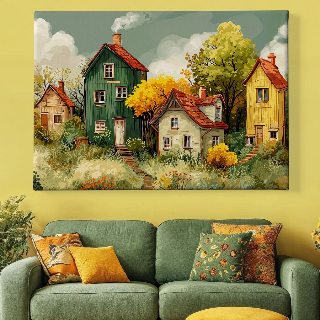 Obraz na plátně - Na Lipovém vršku FeelHappy.cz Velikost obrazu: 90 x 60 cm