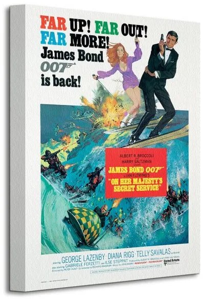 Art Group Obraz na plátně James Bond (On Her Majesty Secret Service) Velikost: 30 x 40 cm