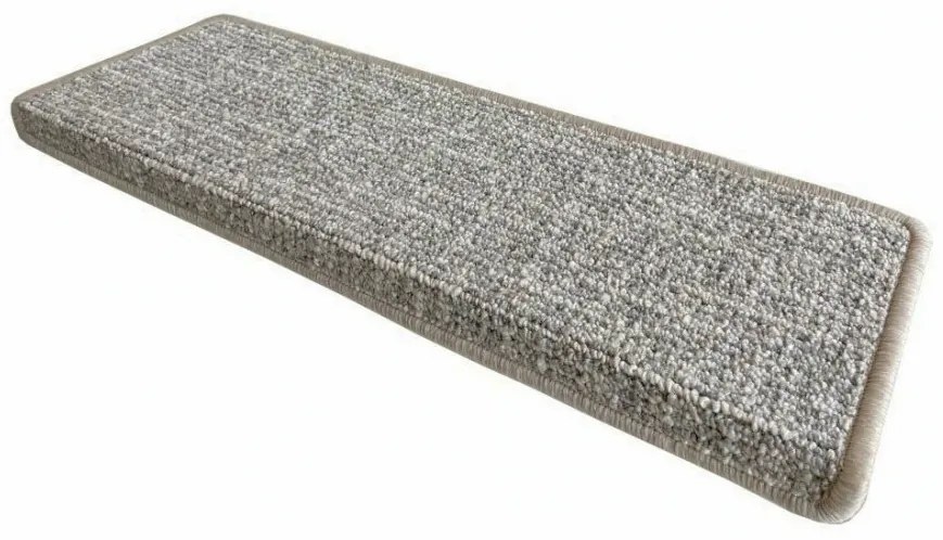 Vopi Nášlapy na schody Alassio šedobéžové obdélník, samolepící - 24x65 obdélník (rozměr včetně ohybu)