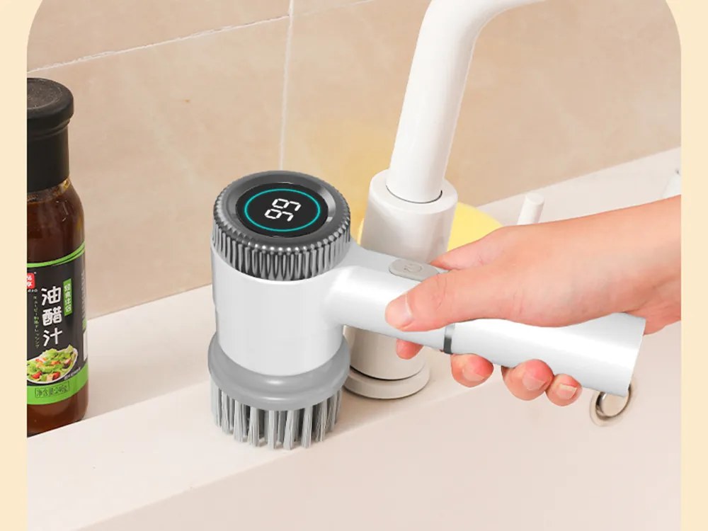 Verk Group Elektrická rotující kartáč na čištění kuchyně bezdrátová 5v1
