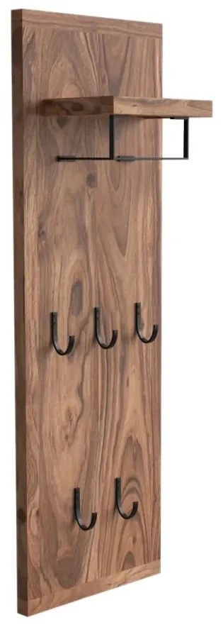 furniture-nabytek.cz - Masivní předsíňová stěna Sidora I z akátového dřeva, lakovaná, hnědá