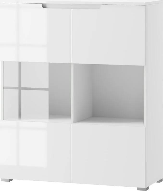 Casarredo - Komfort nábytek Vitrína SELENE 27, 2D, bílá lesk