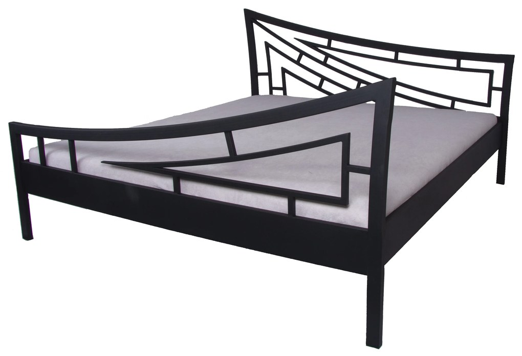Nábytek ATIKA s.r.o. Kovová postel SHAPE Povrchová úprava: na přání dle RAL, Rozměr: 200 x 200 cm