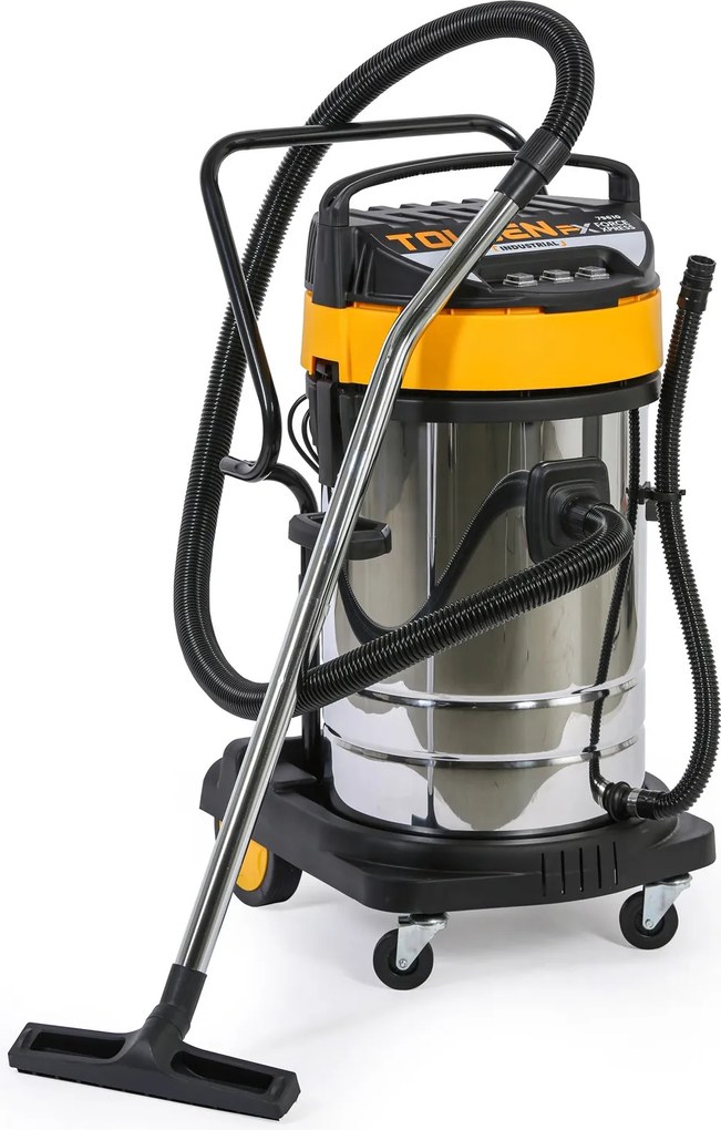 Průmyslový vysavač TOLSEN 79610, suché/mokré sání, 3000 W, 80 l