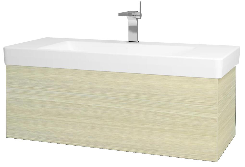 Dřevojas Koupelnová skříň VARIANTE SZZ 105 Varianta: N01 Bílá lesk / D01 Beton