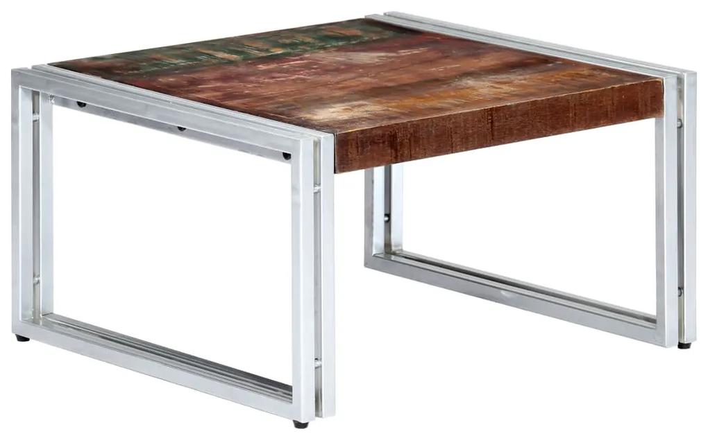 247823 vidaXL Konferenční stolek 60 x 60 x 35 cm masivní recyklované dřevo