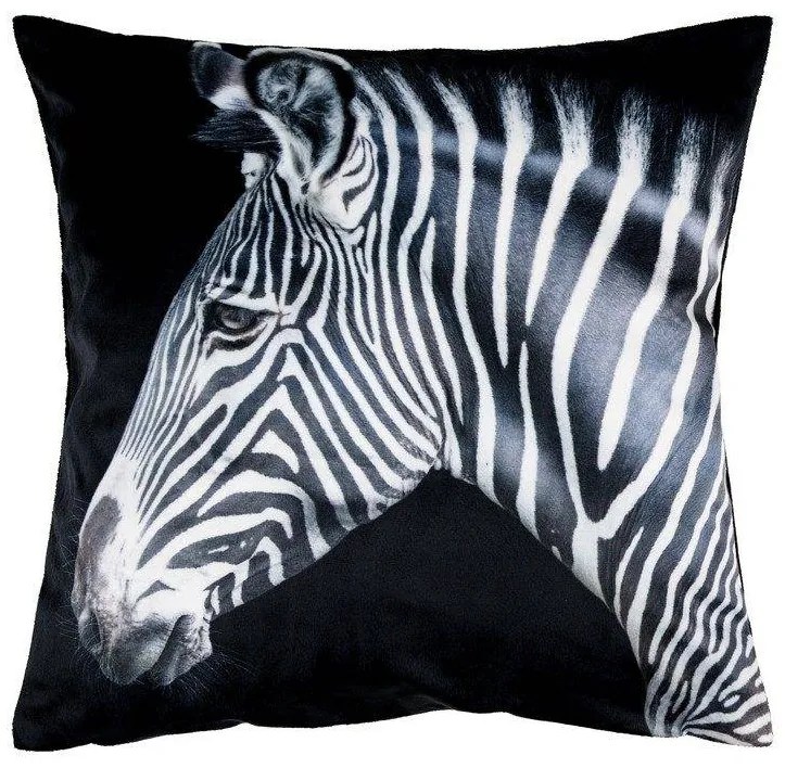 Škodák Luxusní povlak na polštář 3D fototisk vzor 019 Zebra- 45x45cm