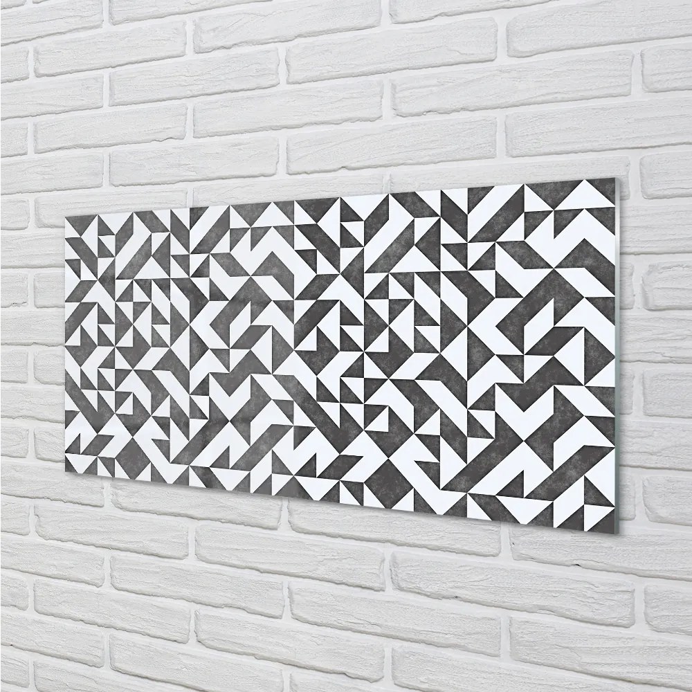 akrylový obraz polygony 140x70 cm