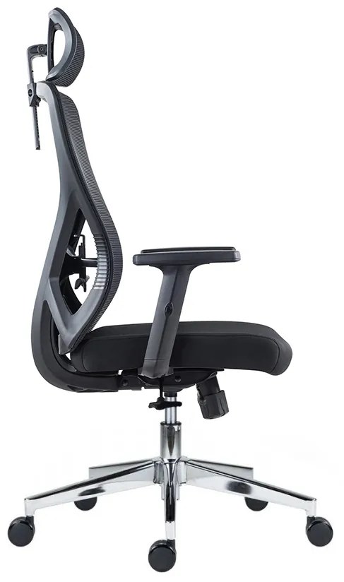 Kancelářská ergonomická židle Neoseat FLEX PRO — síť / látka, černá, nosnost 150 kg