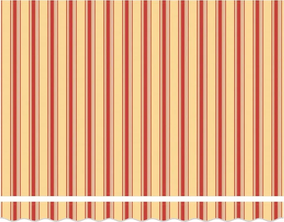 vidaXL Stahovací markýza Žlutá a oranžová 350 x 250 cm Látka a hliník [3330251]