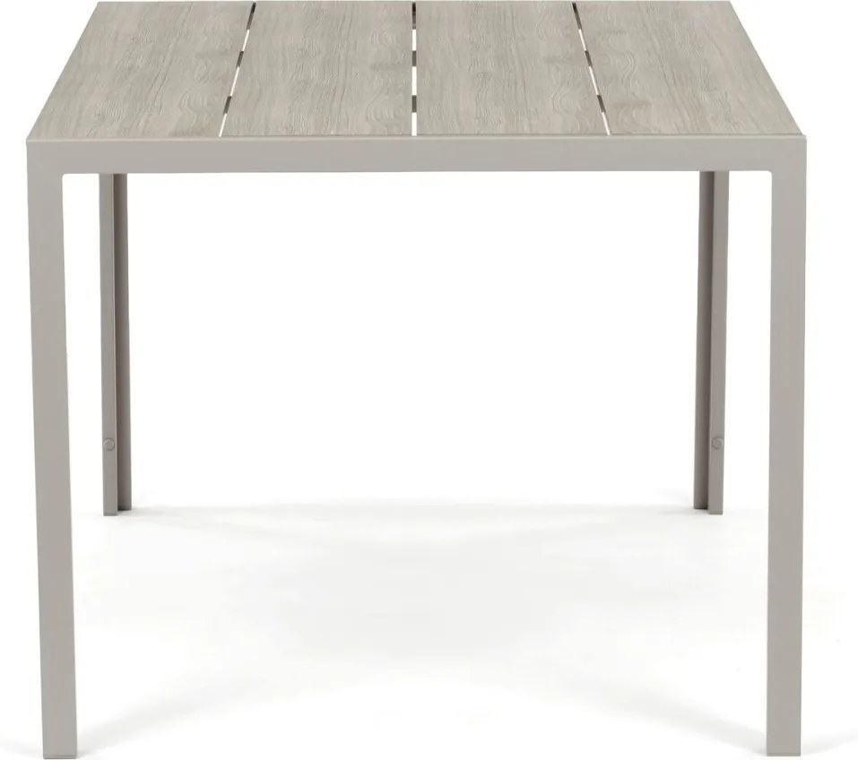 Zahradní stůl AZT-S1215 CRM, kov, polywood, béžová (150 x 89,5) cm