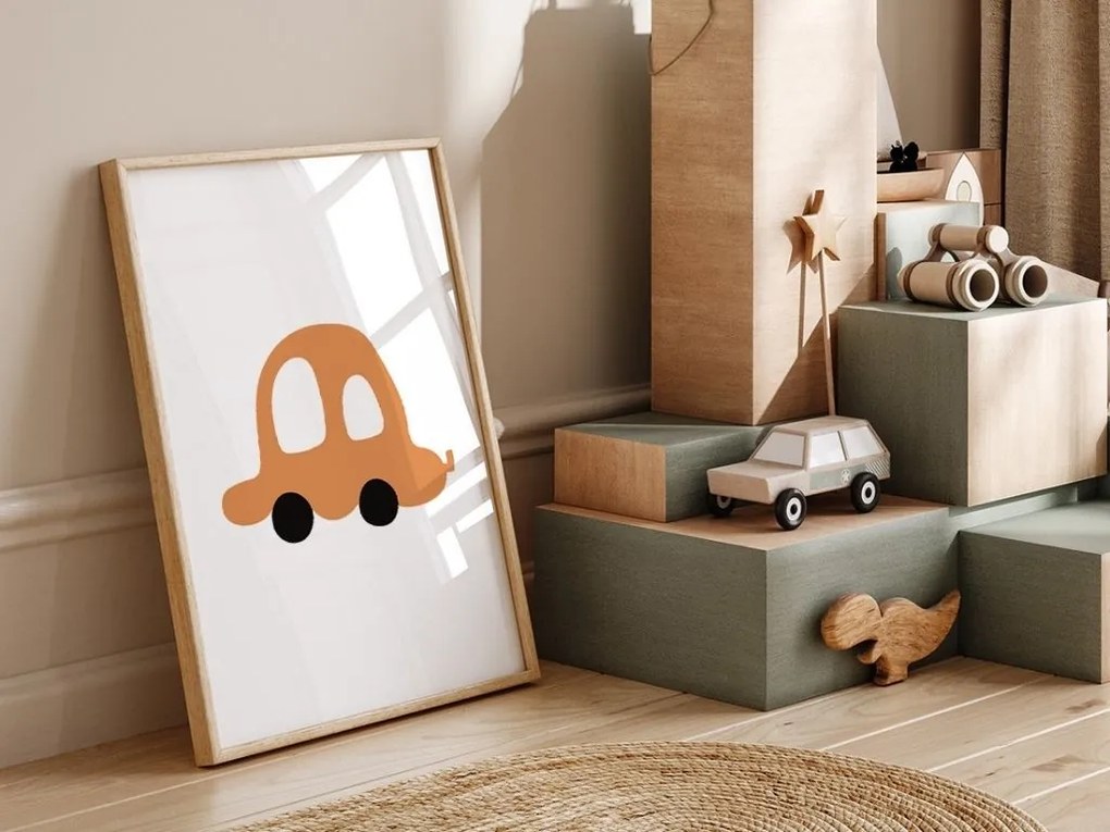 Dětský plakát na zeď AUTO Zvolte rozměr: 40 x 50 cm