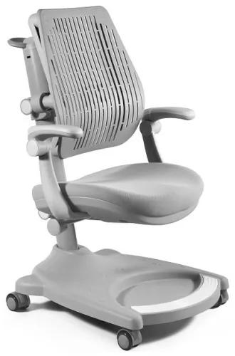 Dětská rostoucí židle RANDY - šedá - nosnost 100 kg - 4-14 let - 3D7019
