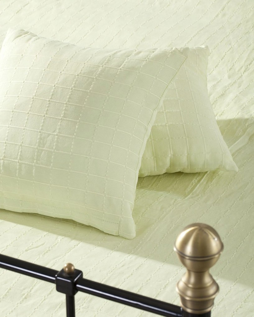 Sada Milena lime green 150x250cm pléd + 2 potahy