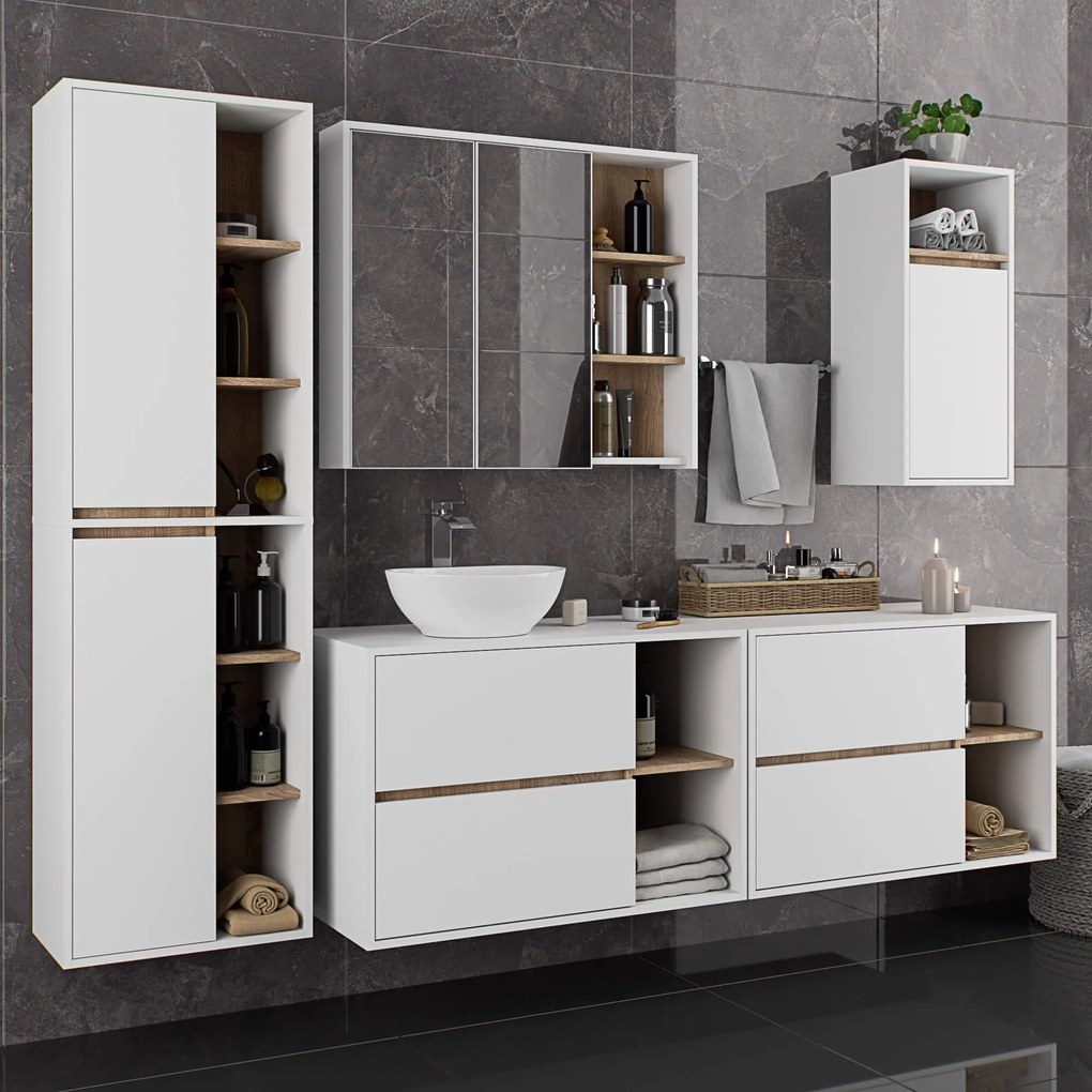 Závěsná koupelnová skříňka VAMI 50 cm - výběr z 6 provedení