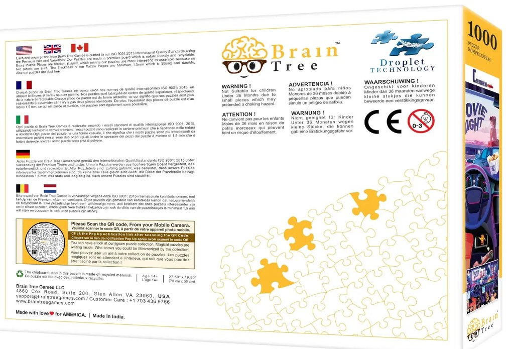 Brain Tree Puzzle V autokině 1000 dílků