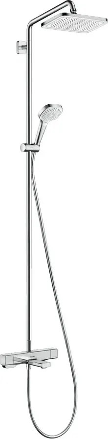 Hansgrohe Croma E, Showerpipe 280 1jet s vanovým termostatem, chromová, HAN-27687000