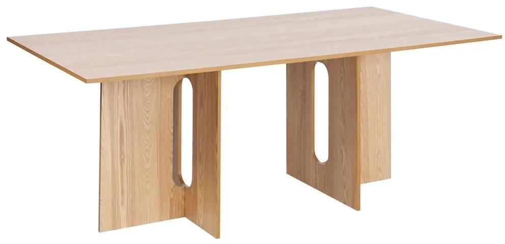 Jídelní stůl 200 x 100 cm světlé dřevo CORAIL Beliani