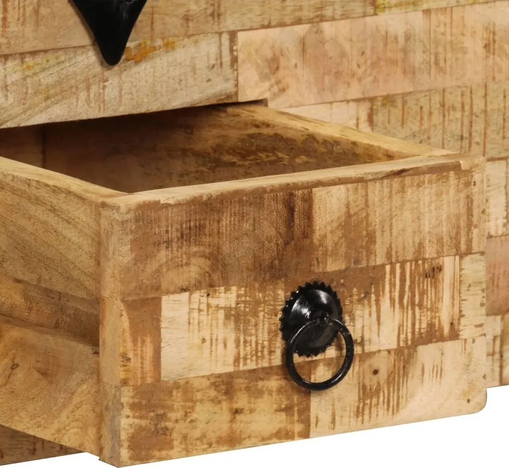 vidaXL Konferenční stolek truhla masivní recyklované dřevo 80x40x35 cm [247327] Barva: Hnědá