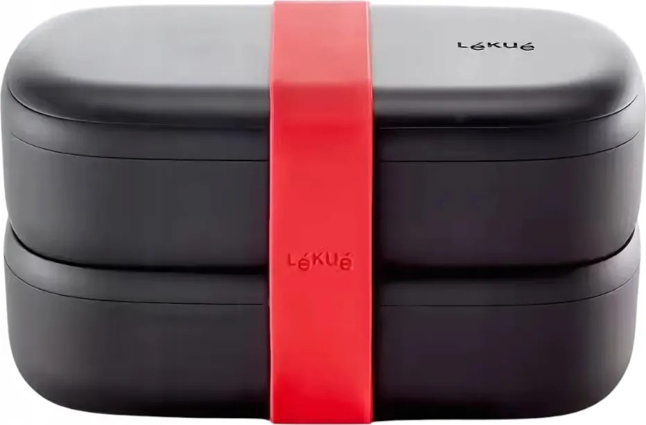 Lekue LunchBox s sebou Limitovaná edice 2 x 0,5 l Černá
