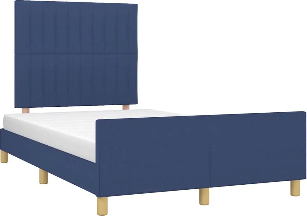 Rám postele bez matrace modrá 120x200 cm textil 3125209