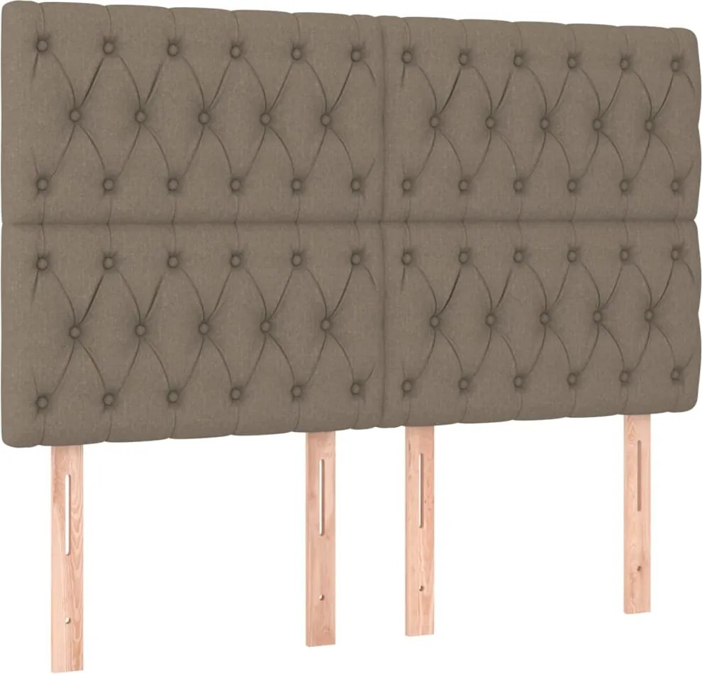 Box spring postel s matrací taupe 140x200 cm textil 3136841