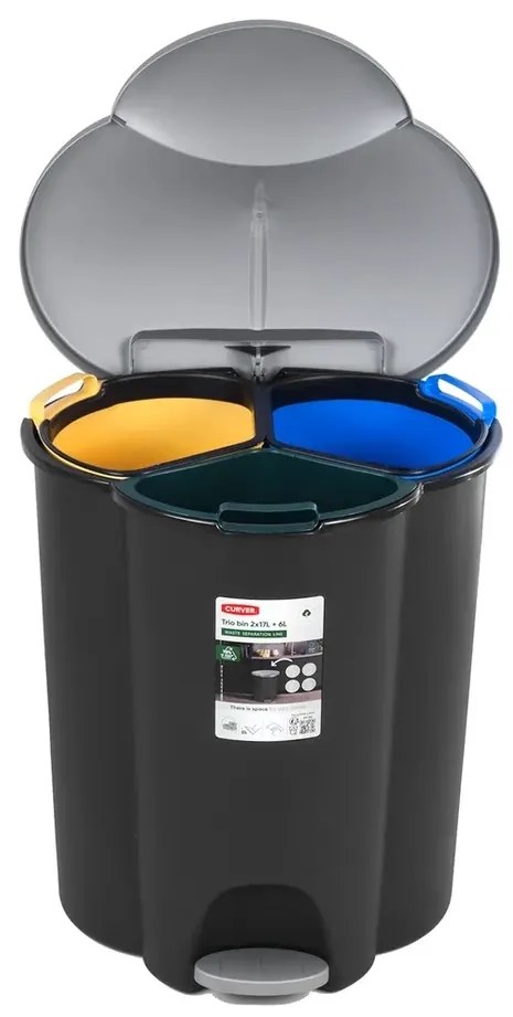 Curver Pedálový odpadkový koš na tříděný odpad, 40 l